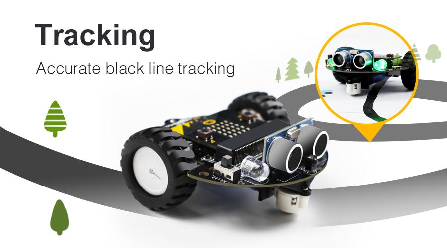 מכונית רובוטית למיקרוביט Tiny:bit microbit PLUS | מיקרוביט ישראל